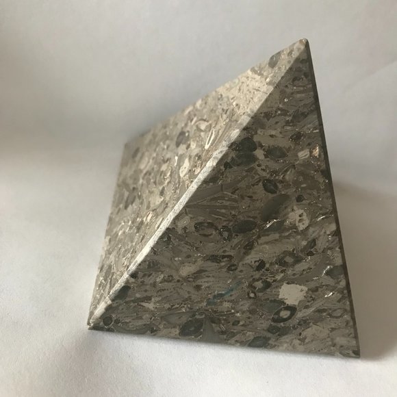 Accents | Vintage Pyramid Marble Stone Paperweight Made In Pakistan ...